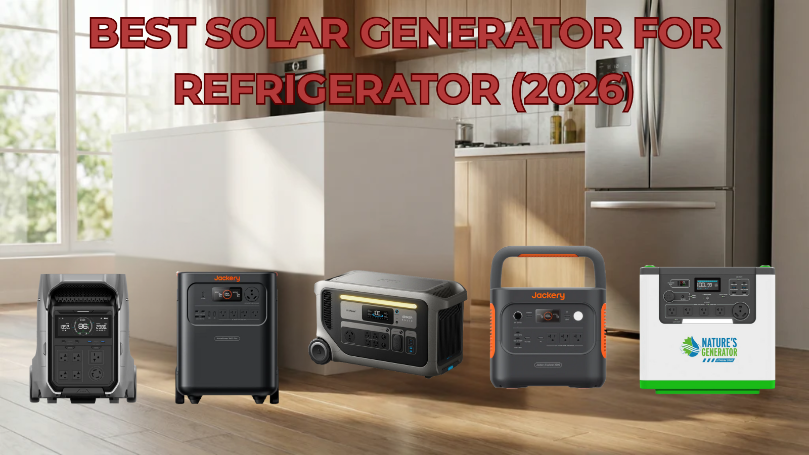 Best Solar Generator for Refrigerator (2026) – PowerGen Store