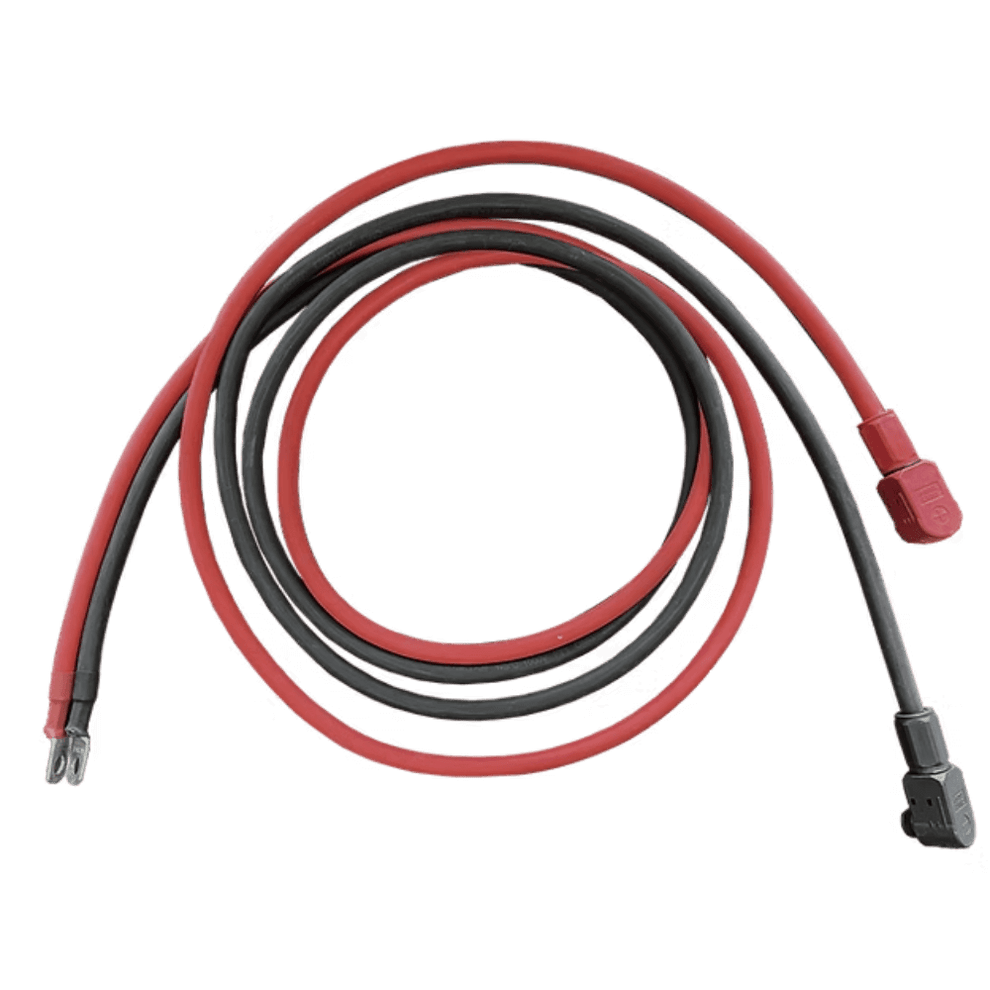 RUiXU 4AWG Cable-5/16” Lugs + Pluggable Battery Pole Connector -Black ...